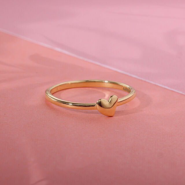 simple heart shape ring