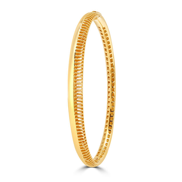 Buy 18KT Radiant Beginnings Yellow Gold Bangle Online | Mia by Tanishq