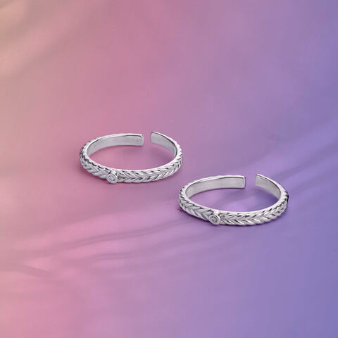 Toe Rings: Buy Minimalist Silver Toe Ring Designs for Women | Mia by ...