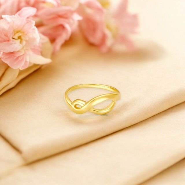infinity design gold ring