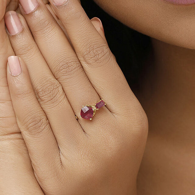 ruby ring tanishq