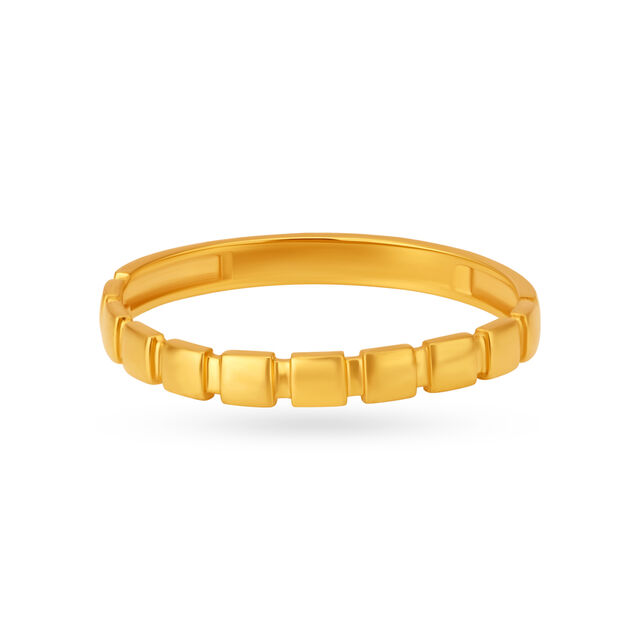 Buy 22KT Yellow Gold Modern Square Ring Online | Mia by Tanishq