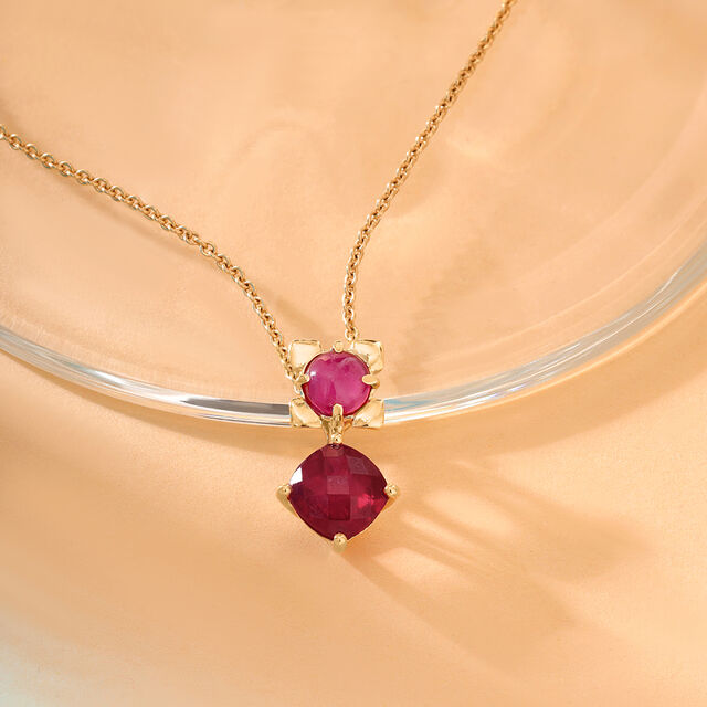 ruby necklace tanishq
