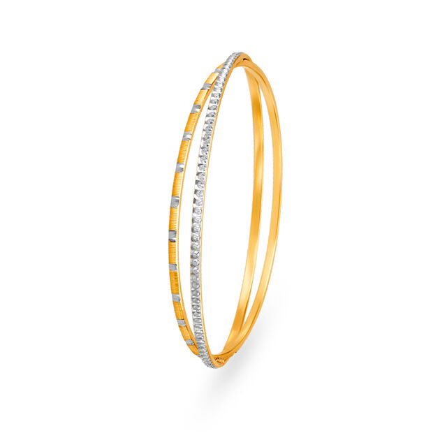 Accented Gold Bangles