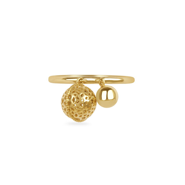Buy 14KT Yellow Gold Bells For The Belle Finger Ring Online | Mia by ...