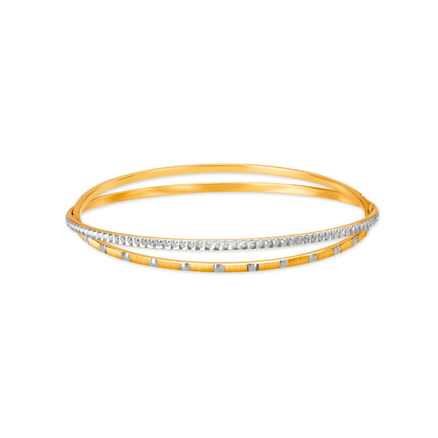 Accented Gold Bangles