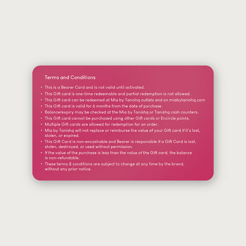 Buy Gift-Card online | Mia Online Store