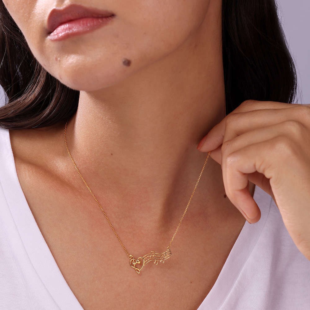 Melodic Treasures 14KT Gold Necklace