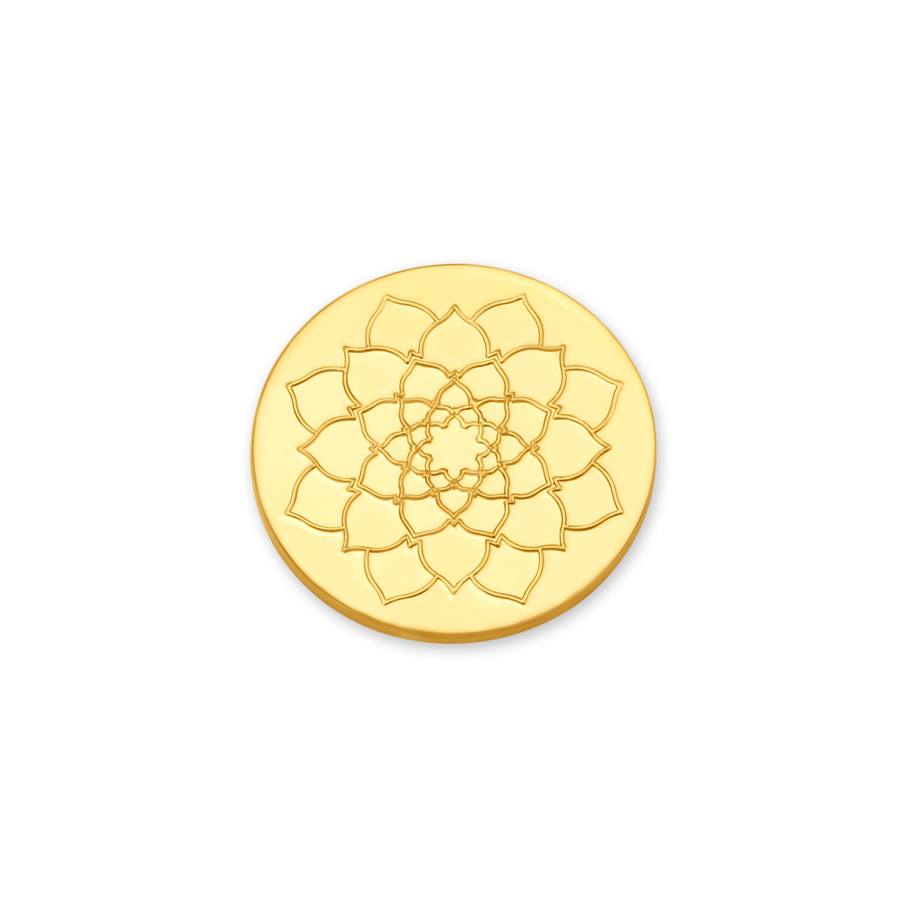 1 Gm 24 Karat Lotus Gold Coin
