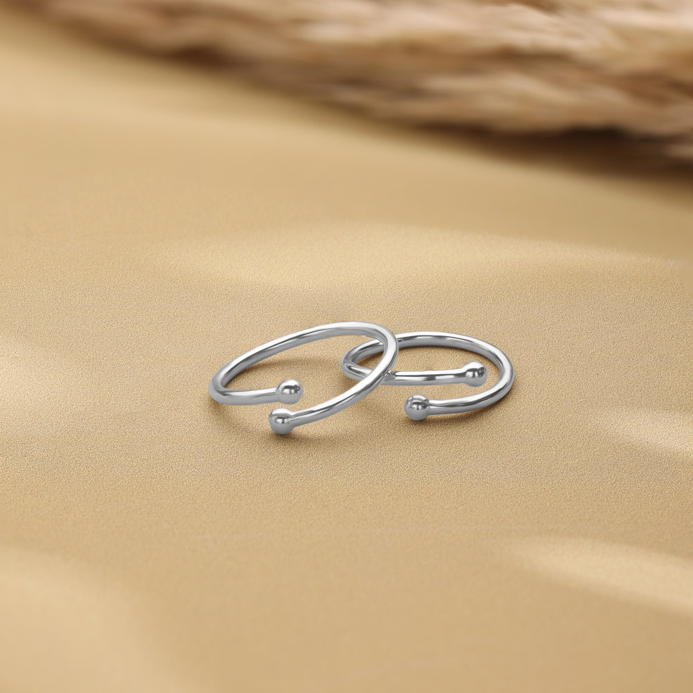 Toe Rings: Buy Minimalist Silver Toe Ring Designs for Women | Mia by ...