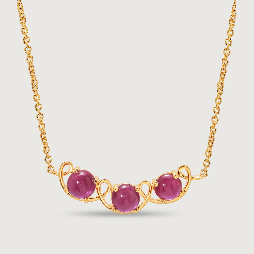 Buy Ruby Royale Radiance 14KT Necklace Online | Mia by Tanishq