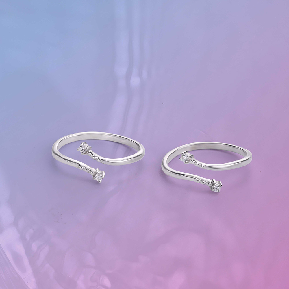Silver Toe Rings for Women: Adjustable Bichiya & More | Mia by Tanishq